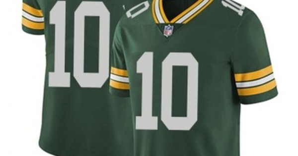 Men's Green Bay Packers #10 Jordan Love Green Stitched Jersey ...